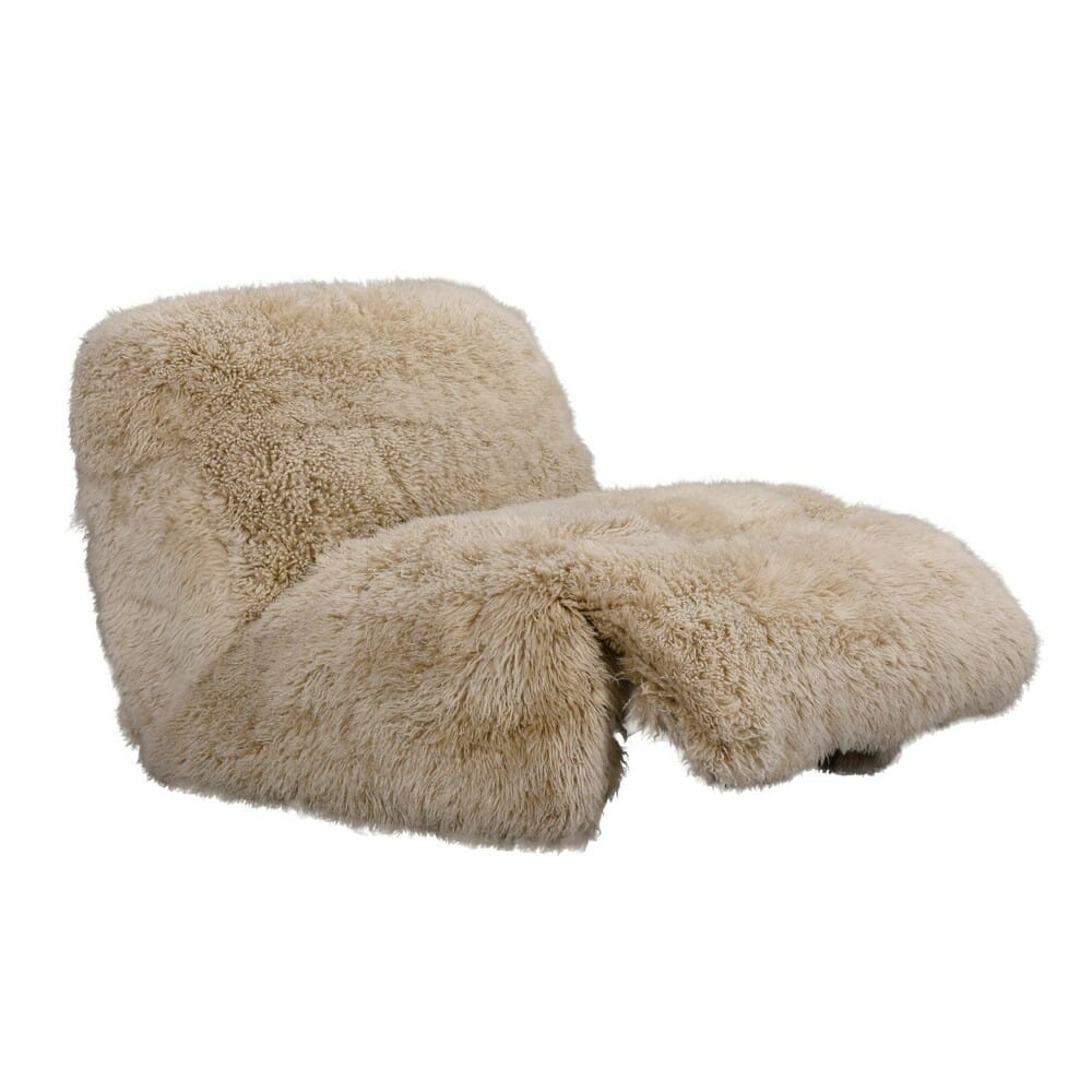 SHAGGY SOFA1S-YETI BEIGE(UK) - Indeca Living