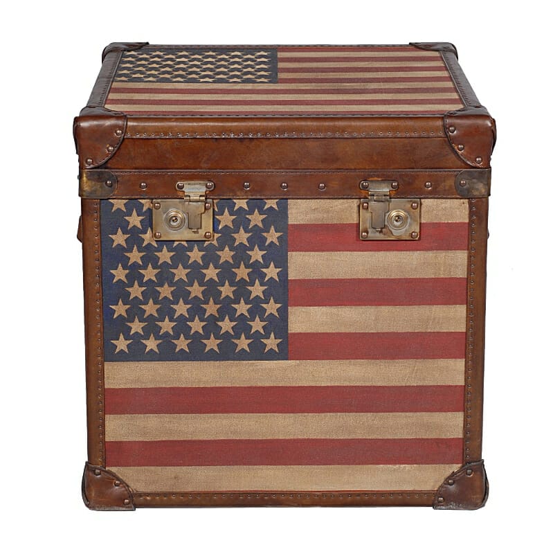 WHITE STAR TRUNK-STARS&STRIPES - Indeca Living